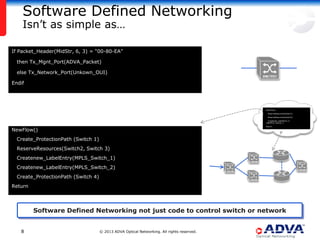 MPLS/SDN Intersections Next Generation Access Networks at MPLS & Ethernet World Congress | PPTX ...