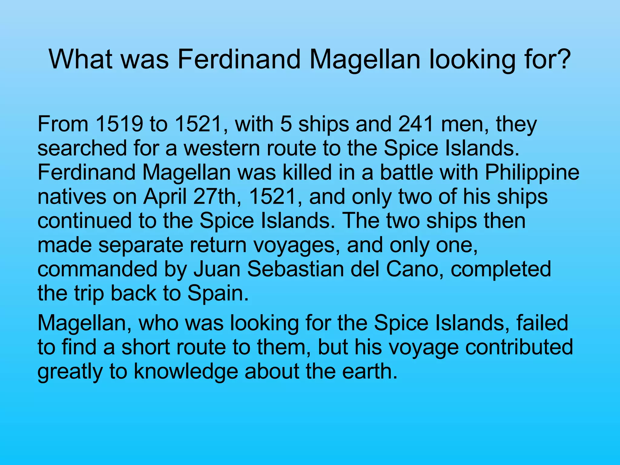 Magellans Expedition | PPT