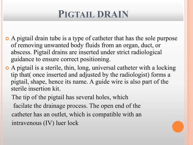 Magement of dead space and suction drains | PPTX | First Aid | Injuries