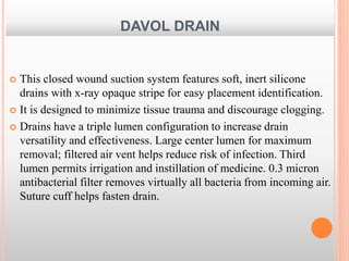Magement of dead space and suction drains | PPTX