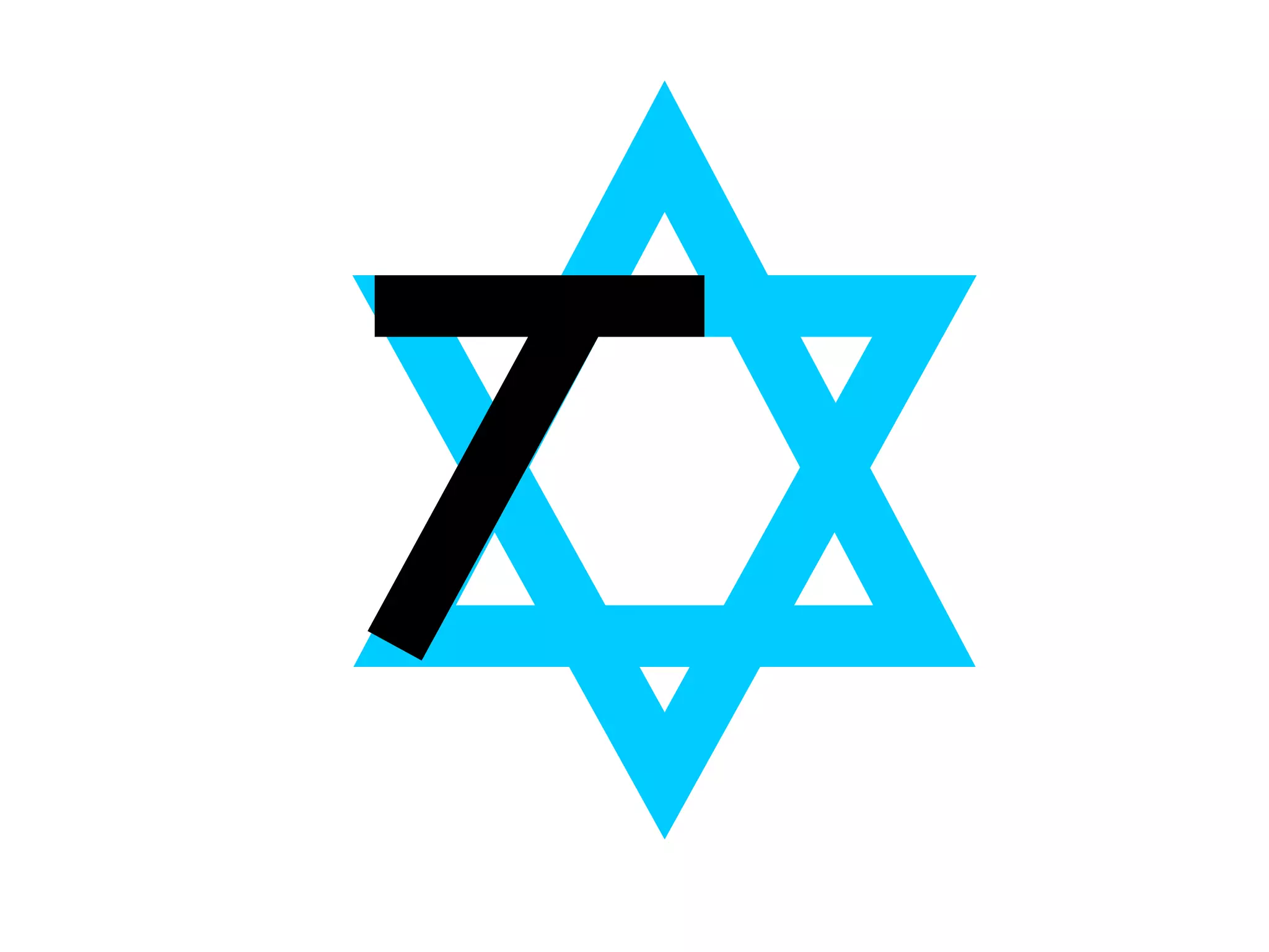 Magen David alphabet HEBREW | PPS
