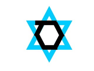 Magen David alphabet HEBREW | PPS