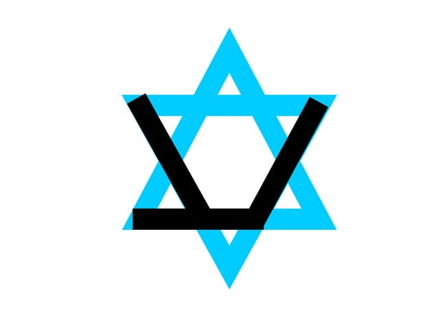 Magen David alphabet HEBREW | PPS