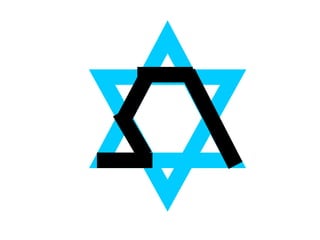 Magen David alphabet HEBREW | PPS