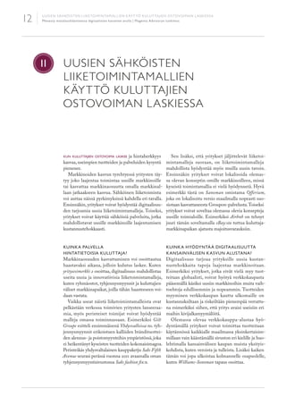 Menesty matalasuhdanteessa digitaalisten kanavien avulla | PDF