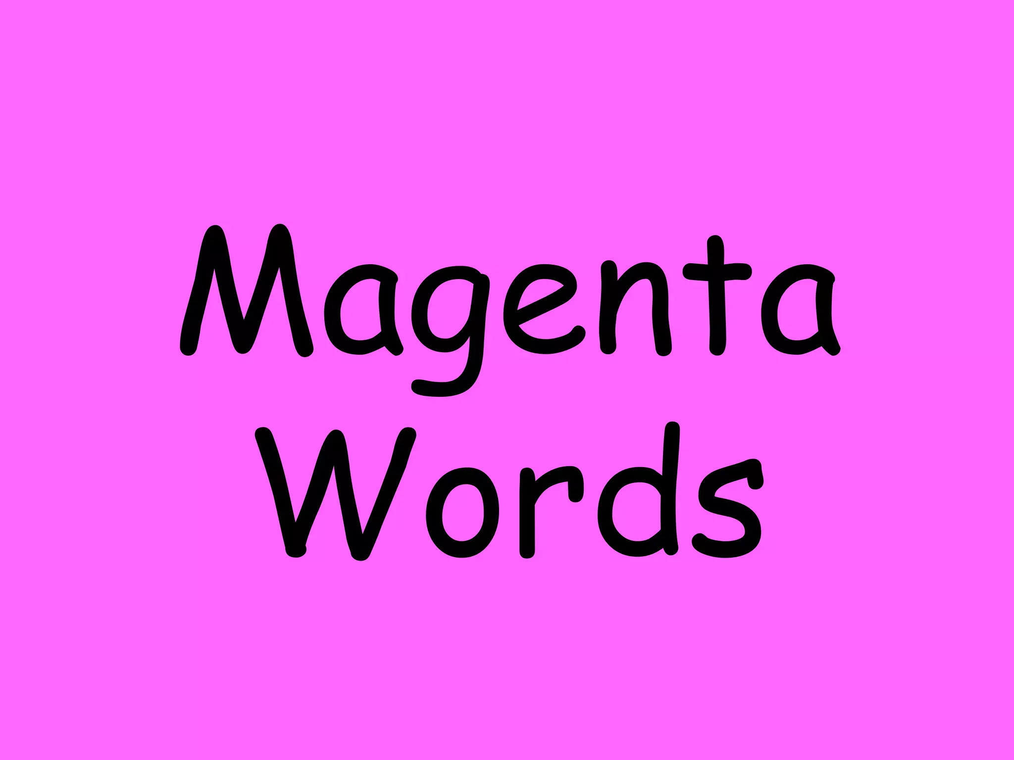 Word List 1 | PPT