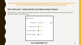 Restrict Visitors using Magento 2 Customer Group Restriction Extension | PPT