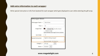 Select a wrap for your Gift with Magento 2 Gift Wrap Extension | PPT