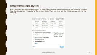 Pay the amount in installments - Magento 2 Partial Payment Extension | PPTX