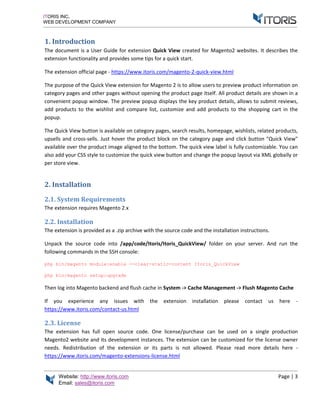 Magento 2 Quick View Extension by ITORIS INC. | PDF