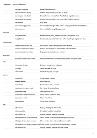 Magento 2.3.4 cli commands | PDF