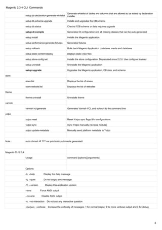 Magento 2.3.4 cli commands | PDF