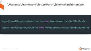 Magento 2.3 Schema and Data Patches | PPTX | Web Development | Internet