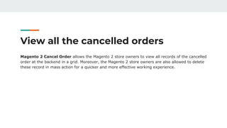Magento 2 Cancel Order | PPT