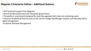 Magento 2 Community Vs Enterprise Edition Comparison | PPTX