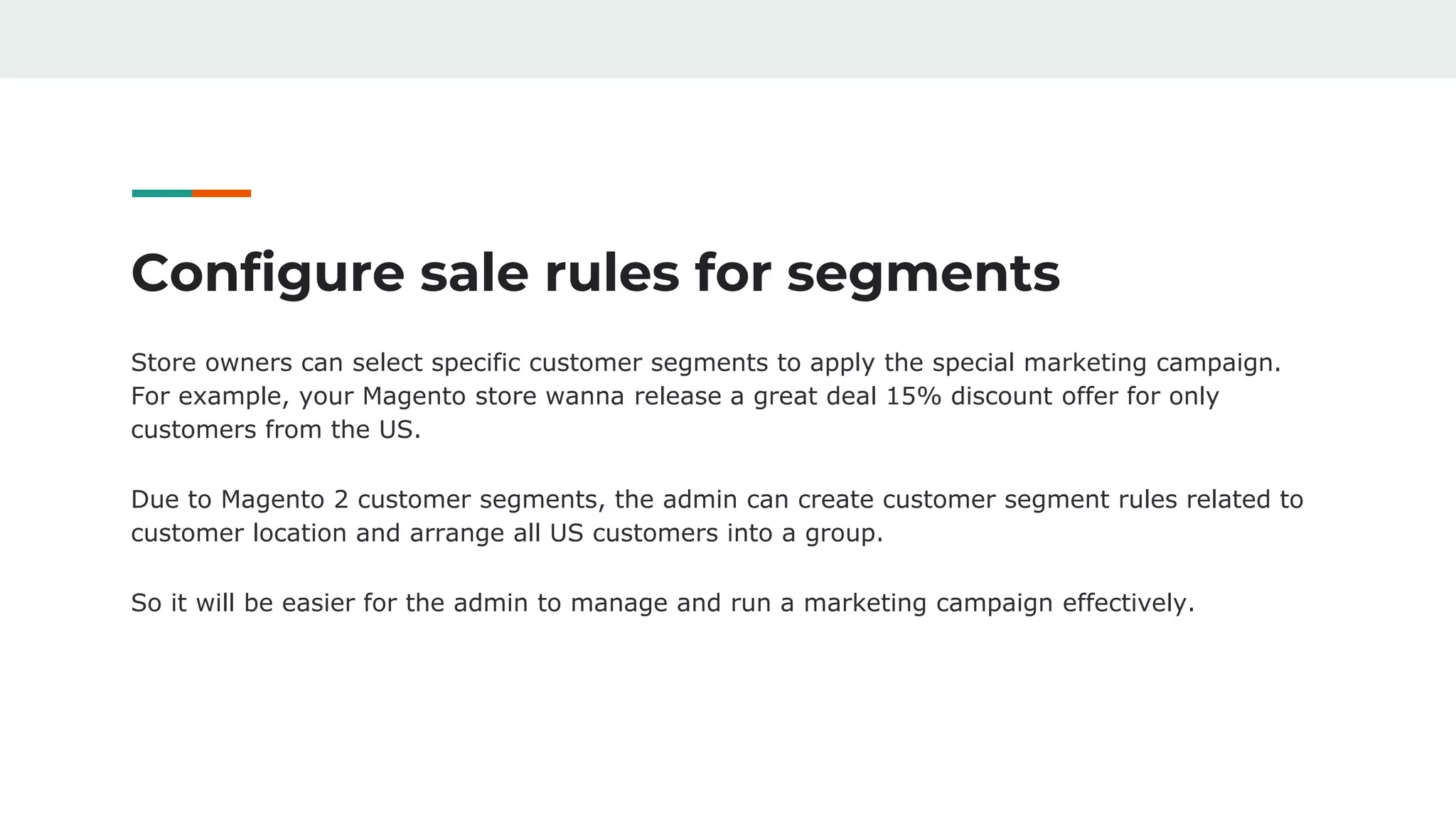 Magento 2 Customer Segment | PPT