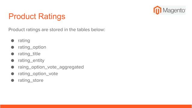 Magento 2 Database Tables, Schema, Main tables for main features of Magento 2.2.2 version | PPT