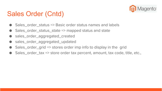 Magento 2 Database Tables, Schema, Main tables for main features of ...