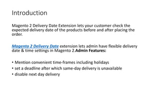 Magento 2 Delivery Date | PDF | Technology & Computing