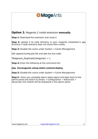 Magento 2 Duplicate Category | PDF