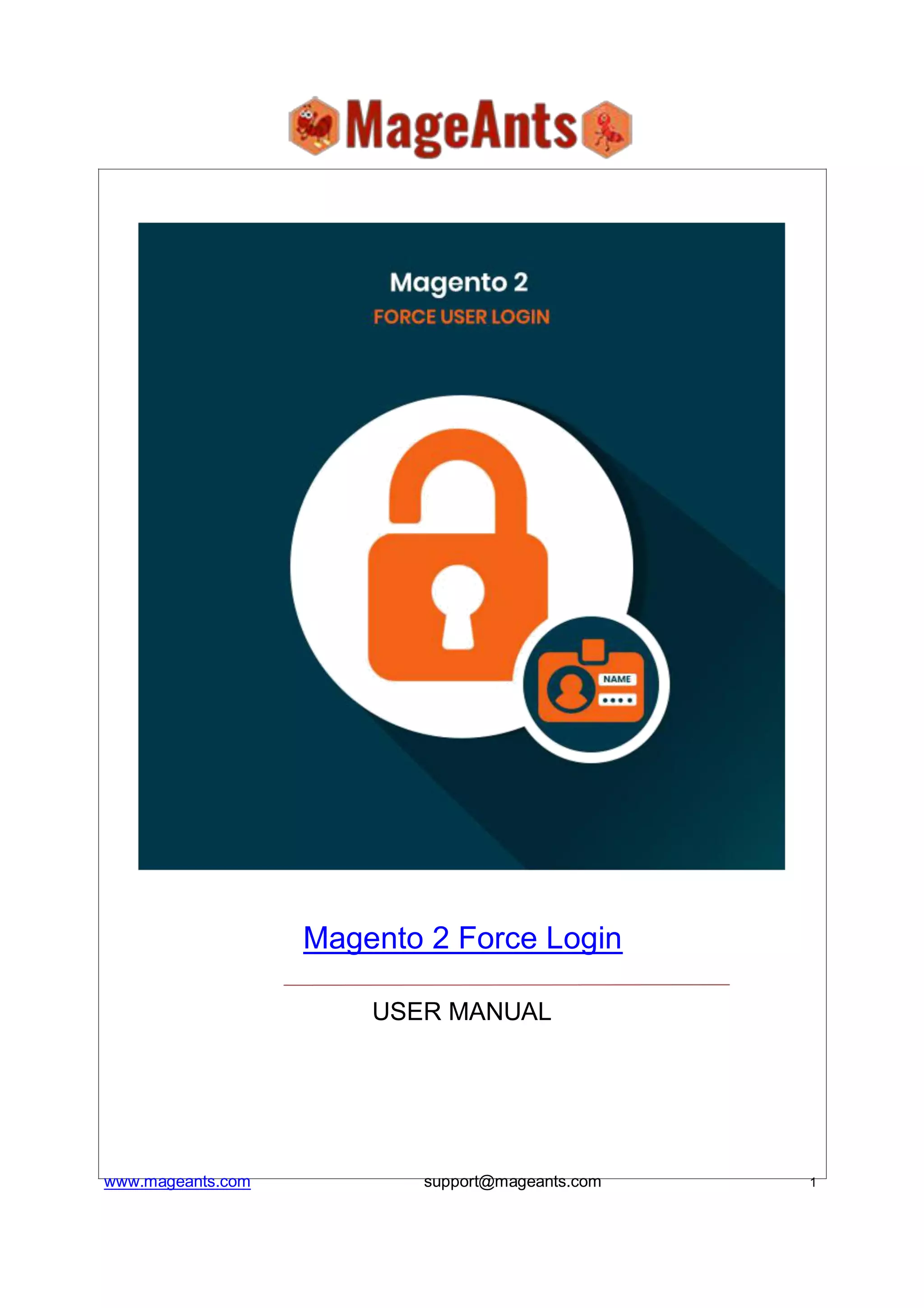 Magento 2 force login | PDF