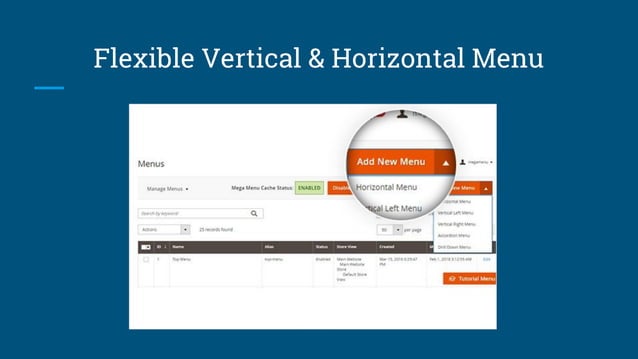 Magento 2 mega menu EE - Drag & Drop Menu Builder | PPT
