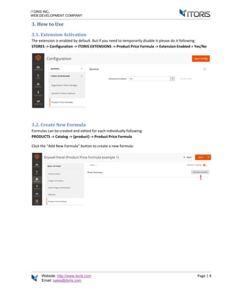 Magento 2 Product Price Formula Extension by IToris inc. | PDF