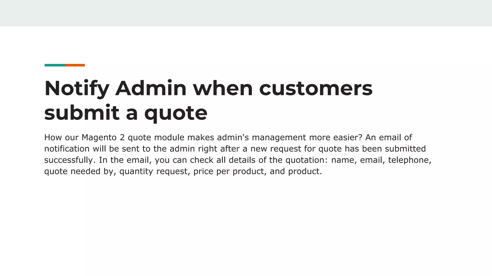 Magento 2 Request For Quote | PPTX