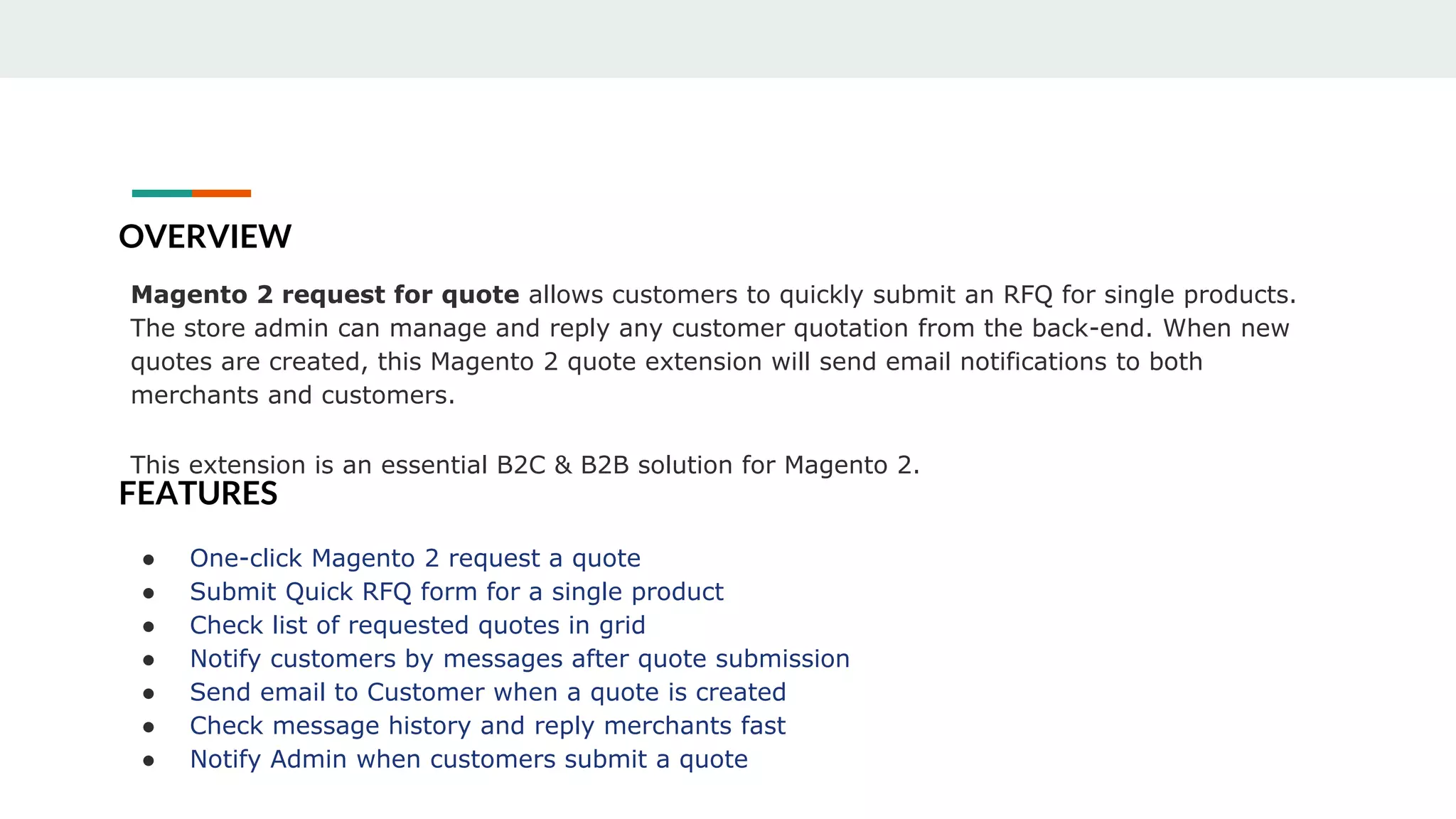 Magento 2 Request For Quote | PPTX