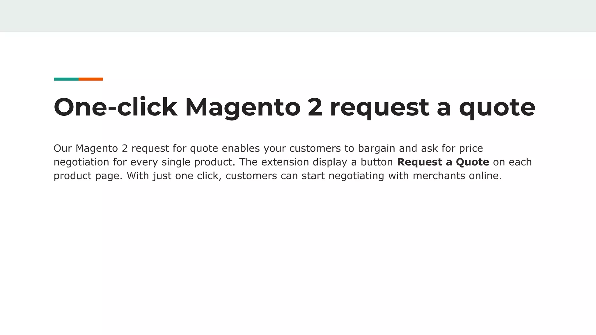 Magento 2 Request For Quote | PPTX