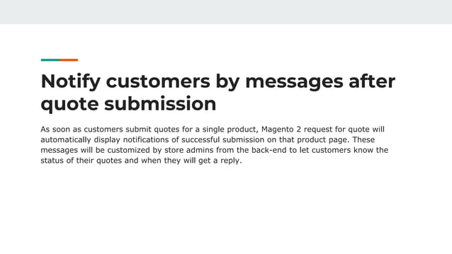 Magento 2 Request For Quote | PPTX