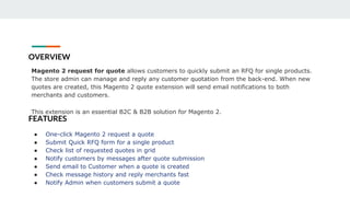 Magento 2 Request For Quote | PPTX