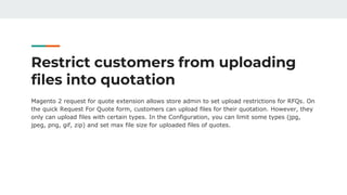 Magento 2 Request For Quote | PPTX