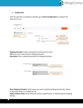 Magento 2 Shipping Calculator Extension | PDF
