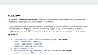 Magento 2 Table Rate Shipping | PPT