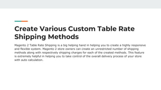 Magento 2 Table Rate Shipping | PPT