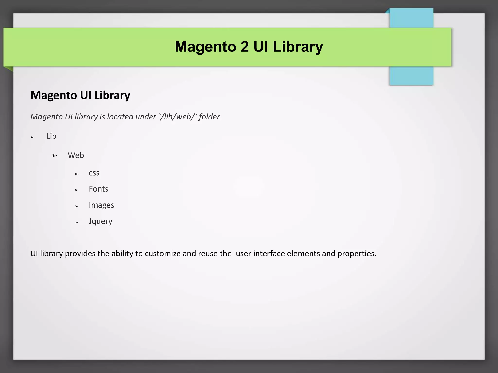 Magento 2 UI Components Overview | PPT