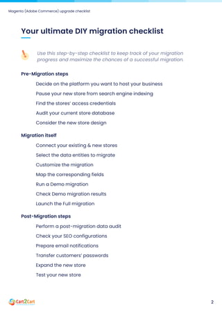 Magento (Adobe Commerce) upgrade checklist.pdf | Internet for Beginners | Internet