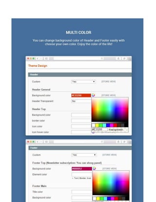 Magento calendar responsive printing website theme | PDF