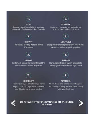 Magento calendar responsive printing website theme | DOCX | Web Design and HTML | Internet