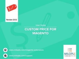 Magento Custom Price extension: User Guide | PPT