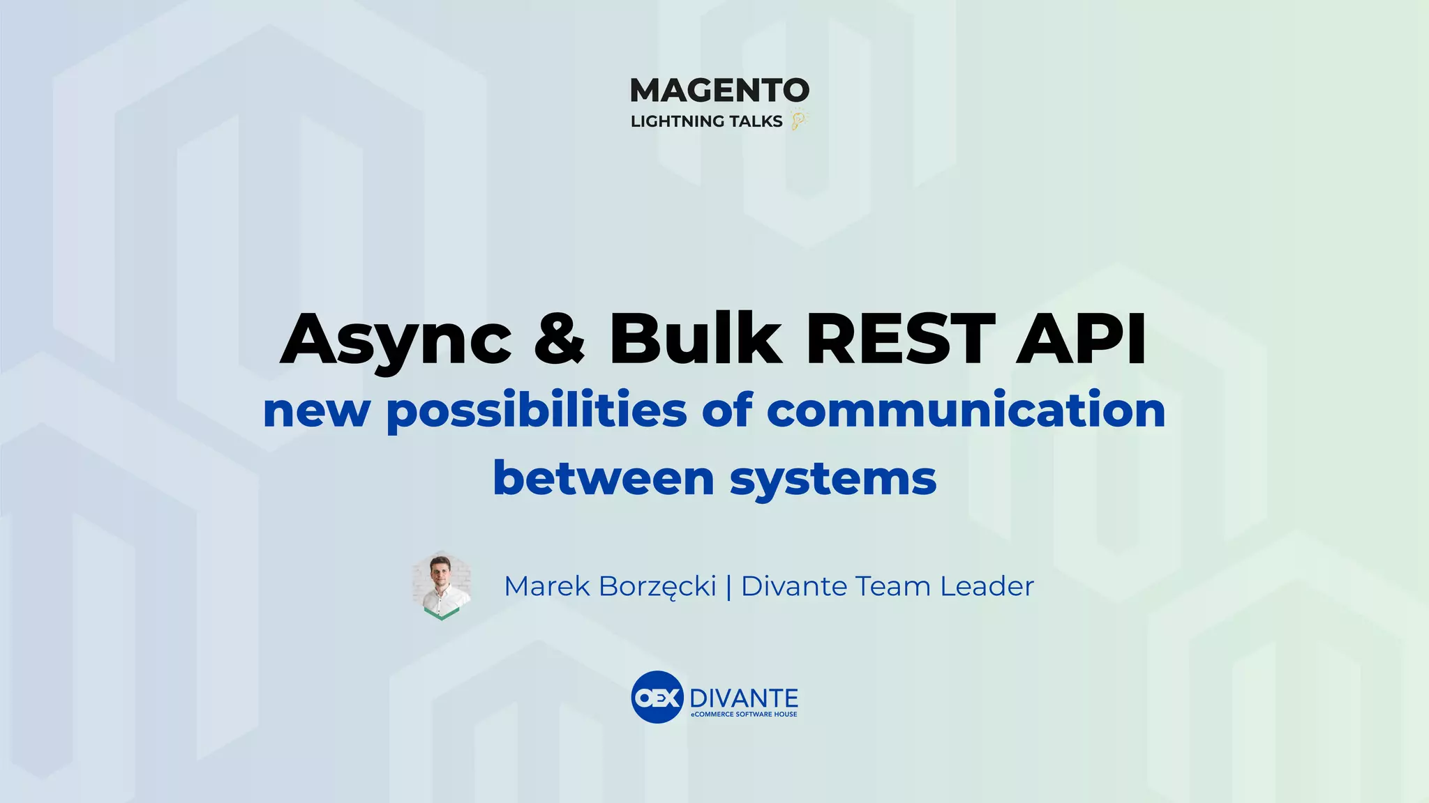 Async & Bulk REST API new possibilities of communication between systems | PPT