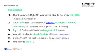 Async & Bulk REST API new possibilities of communication between systems | PPT