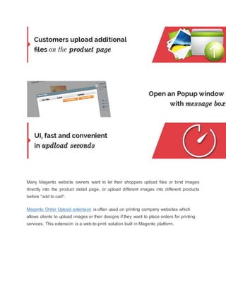 Magento order upload extension | PDF