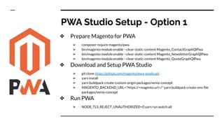 Introduction to Magento PWA | PPT