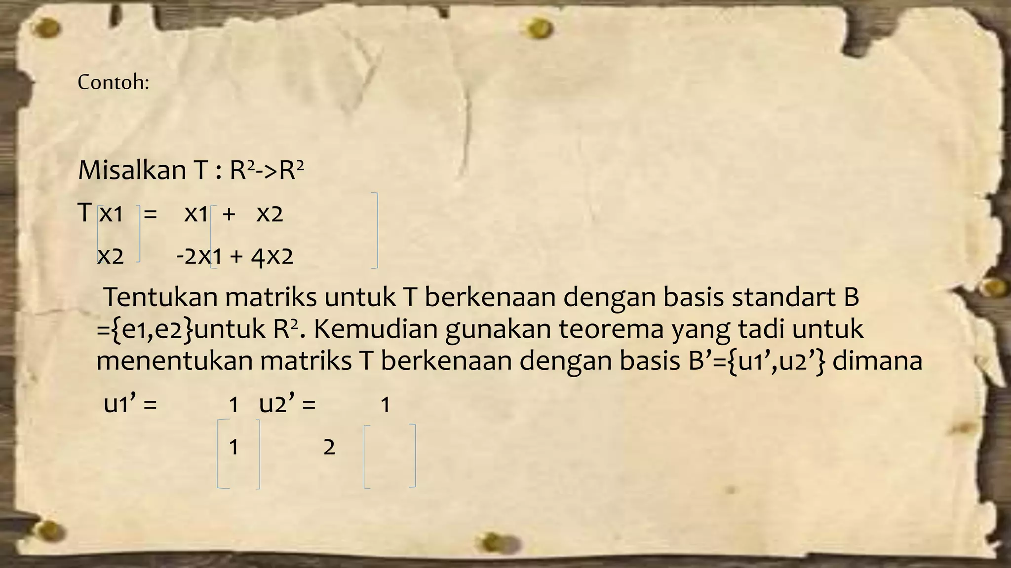matematika geodesi-transformasi linier | PPTX