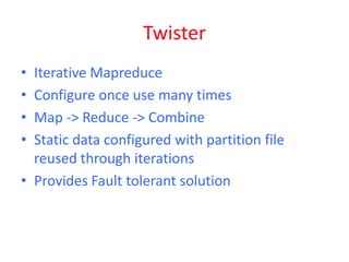 Implementation of Classifier tool in Twister (Iterative MapReduce) | PPT