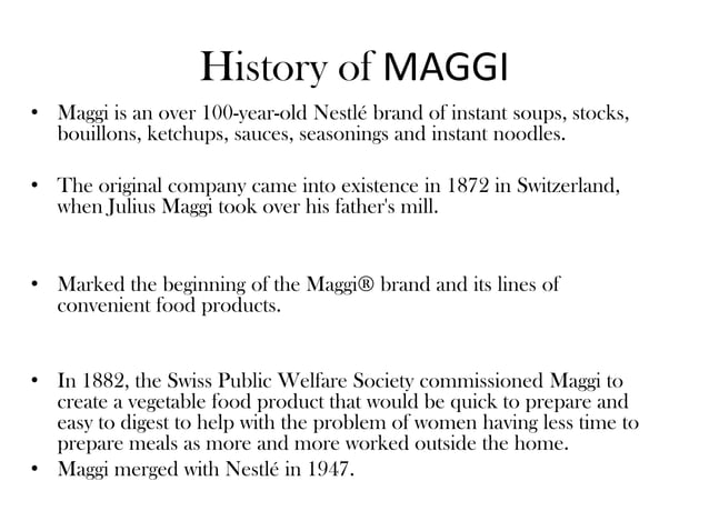 Maggi | PPTX