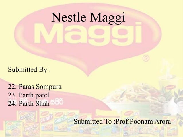 Maggi | PPT