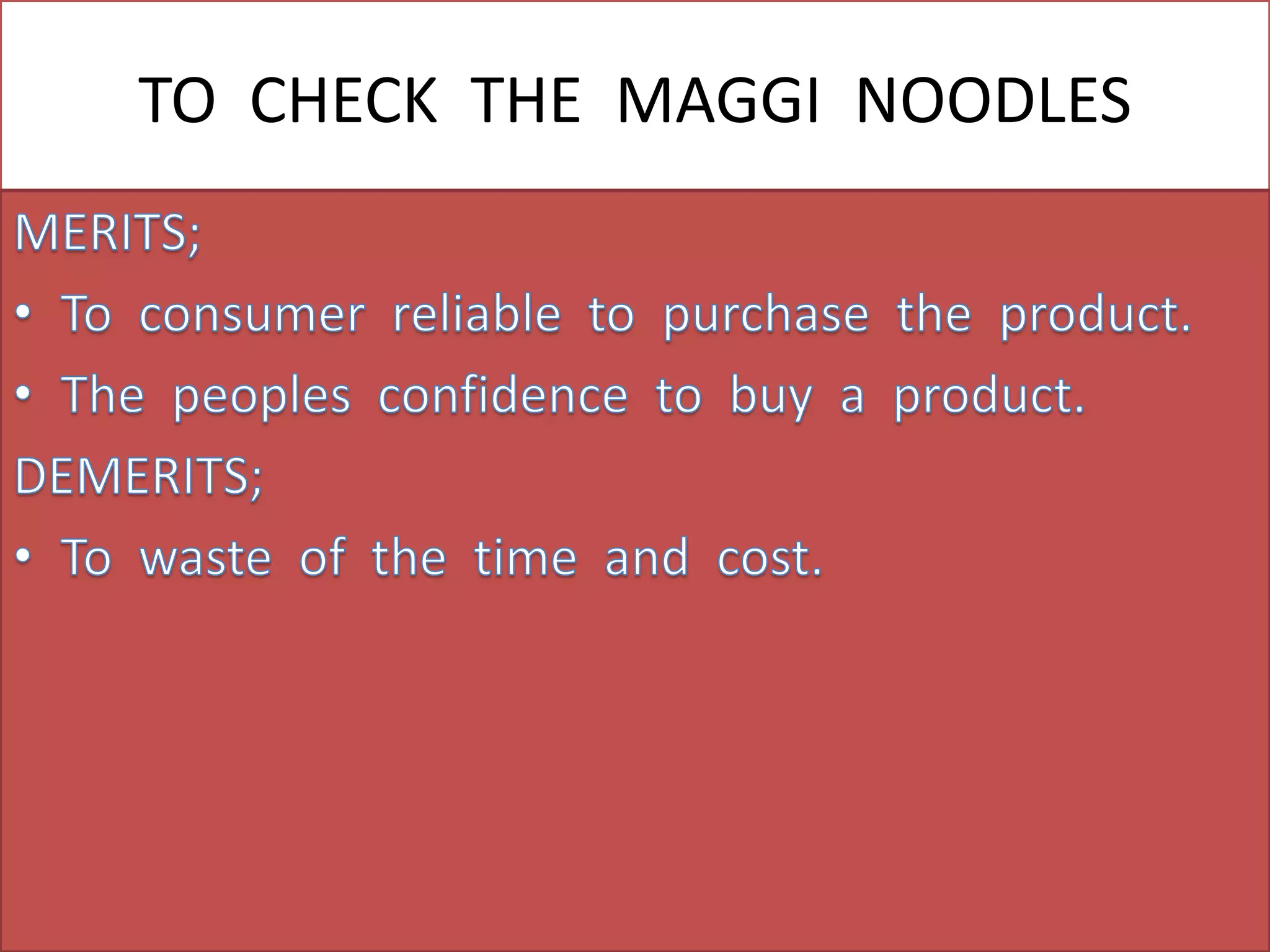 Maggi ban | PPTX
